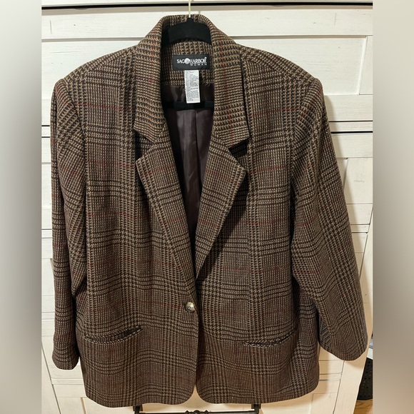 Sag Harbor | Jackets & Coats | Vintage Sag Harbor Womens Button Wool ...